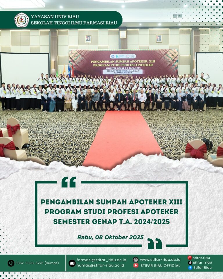 SUMPAH APOTEKER XIII dan LULUSAN Terbaik