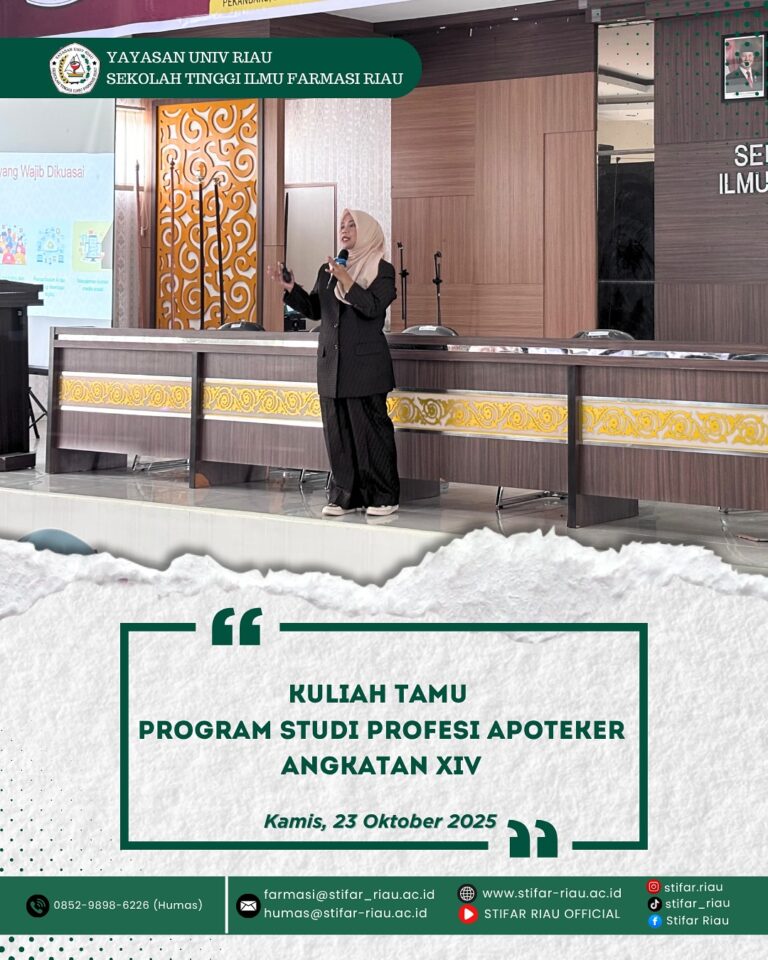 KULIAH TAMU Profesi Apoteker Angkatan XIV